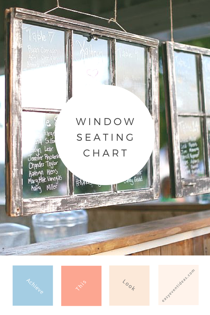 DIY Window Seating Chart – Easy Event Ideas